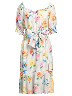 Moschino Floral-print Midi Dress - White