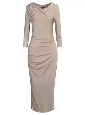 Armani Exchange Midi Bodycon Dress - Beige