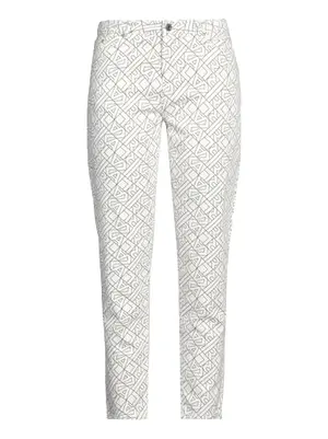 Karl Lagerfeld Tapered Logo Jeans - White