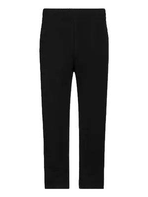 Emporio Armani Tapered Leg Flannel Pants - Black