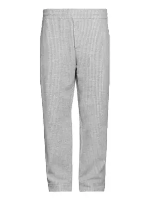 Emporio Armani Tapered Leg Flannel Pants - Grey