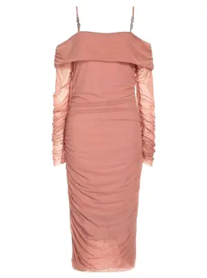 GAËLLE PARIS Midi Bodycon Dress - Pink