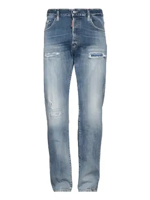Dsquared2 Straight-leg Jeans With Distressed Details - Blue