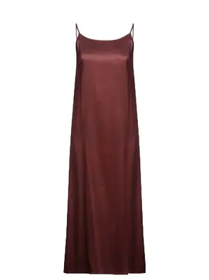 UMA WANG Midi Slip Dress - Brown