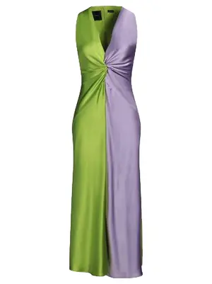 Pinko Maxi Flared Dress - Green