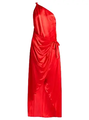 MANILA GRACE Maxi Dress Viscose - Red