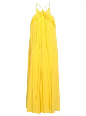 8PM Viscose Midi Dress - Yellow