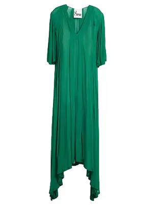 8PM Viscose Midi Kaftan Dress - Green