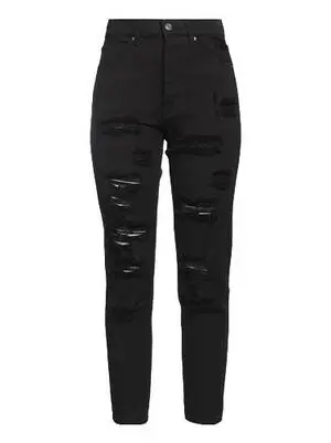 Armani Exchange Armani Exchange Distressed Cotton Denim Jeans Black