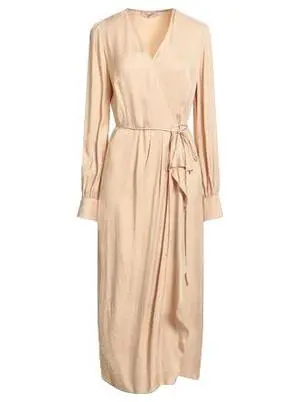 TWINSET Midi Wrap Dress - Beige