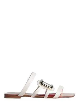 ROGER VIVIER Leather Sandals - White