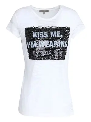 Patrizia Pepe T-shirt With Sequins - White