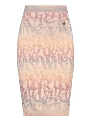 VIVIENNE WESTWOOD Knitted Midi Skirt - Beige
