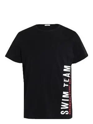 BIKKEMBERGS T-shirt Size Cotton, Elastane - Black