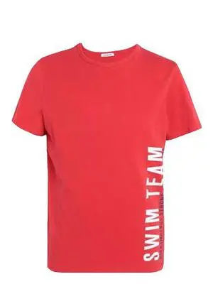 BIKKEMBERGS T-shirt Size Cotton, Elastane - Red
