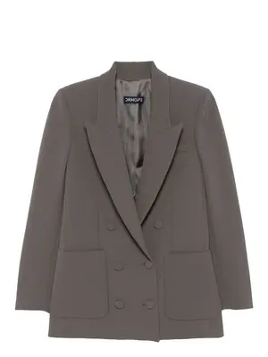 DRHOPE Double-breasted Blazer - Grey