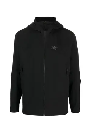 Arc'teryx Logo-embroidered Zip-up Jacket - Black