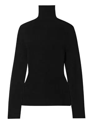 THE ELDER STATESMAN Delicash Cashmere And Silk-blend Turtleneck Sweater - Black