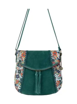THE SAK The Sak Silverlake Crossbody Bag Emerald Mojave Garden