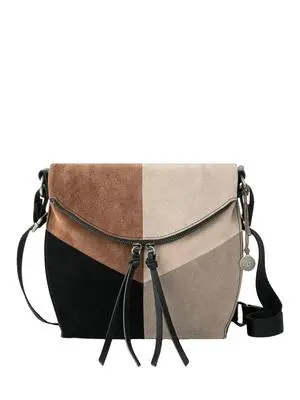 THE SAK The Sak Silverlake Crossbody Bag Neutral Suede Block