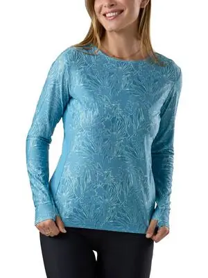UV SKINZ Ls Crew Sun & Swim Shirt - Waterfall Splash