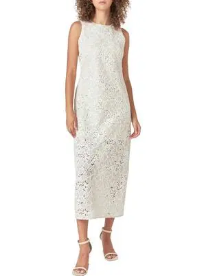 Endless Rose Sequin Floral Dress - Ivory