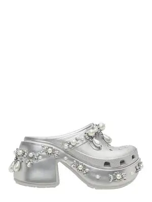 CROCS Siren Clog Simone Rocha Spiked - Silver