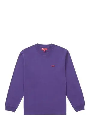 Supreme Small Box Long Sleeve Tee Shirt - Purple