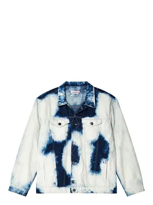 CHARLES JEFFREY Bleached-effect Denim Jacket - White