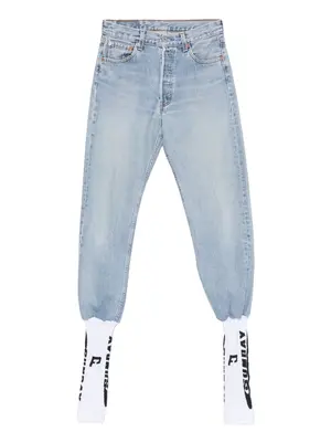 PROTOTYPES Elastic-panelled Jeans - Blue