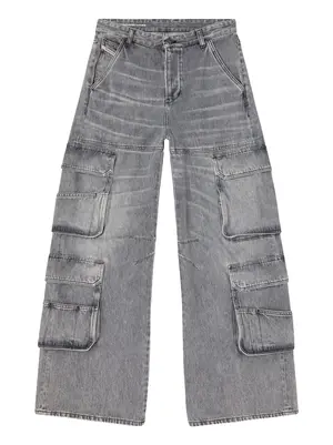 DIESEL 1996 D-sire Wide-leg Jeans - Grey