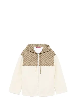 Gucci Gg Intarsia Fleece Jacket - Neutrals