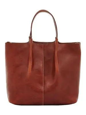 Il Bisonte Il Bisonte Leather Tote Bag Seppia