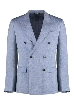 DOLCE & GABBANA Dolce & Gabbana Double-Breasted Linen Jacket