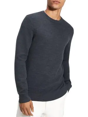Theory Theory Maden T.Novo Crewneck Wool Sweater Charcoal Melange