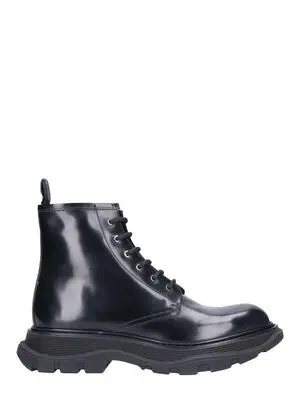 Alexander McQueen Lace-up Combat Boots - Black