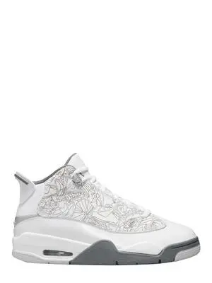 JORDAN Dub Zero Sneakers - White/metallic Silver/neutral Grey