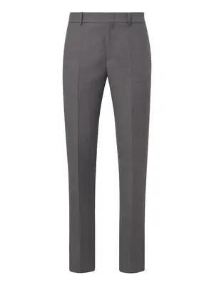 JIL SANDER Virgin Wool Tapered Trousers - Grey