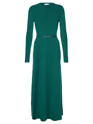 Gabriela Hearst Imagene Wool Midi Dress - Green