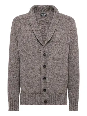 Zegna Cashmere Cardigan - Brown