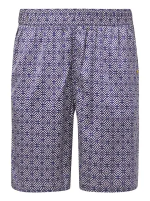 Frescobol Carioca Frescobol Carioca Palma Silk-Blend Bermuda Shorts Blue