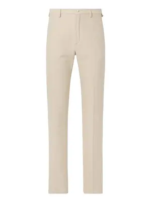 SLOWEAR Cotton Straight Trousers - Beige