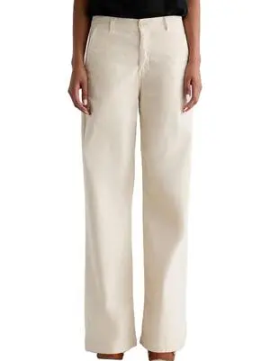 Ag Stella Low Slung Corduroy Palazzo Pants - Opal Stone