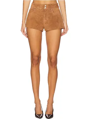 Blanknyc BLANKNYC Suede Hot Short Camel