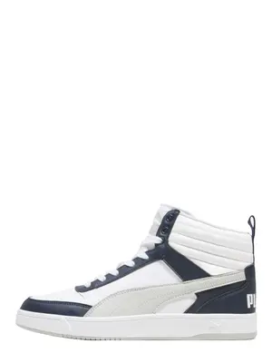 PUMA Dribble Mid Top Sneakers White-ash Gray- Navy