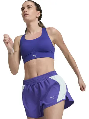 PUMA Pwrbreathe Run Moisture Wicking, High Impact Sports Bra Lapis Lazuli