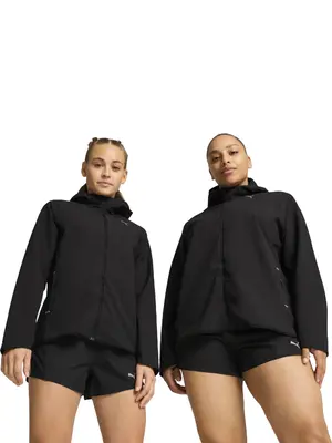 PUMA Run Rain Jacket Technical Running Apparel - Black