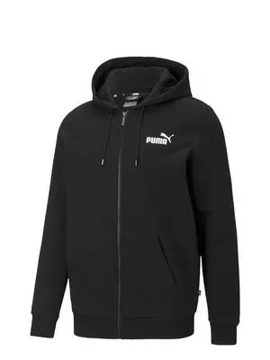 PUMA Essentials Full-zip Logo Hoodie - Black