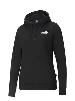 PUMA Essentials Small Logo Hoodie Black