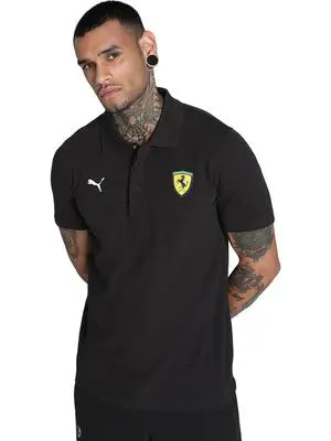 PUMA Scuderia Ferrari Polo Shirt - Black